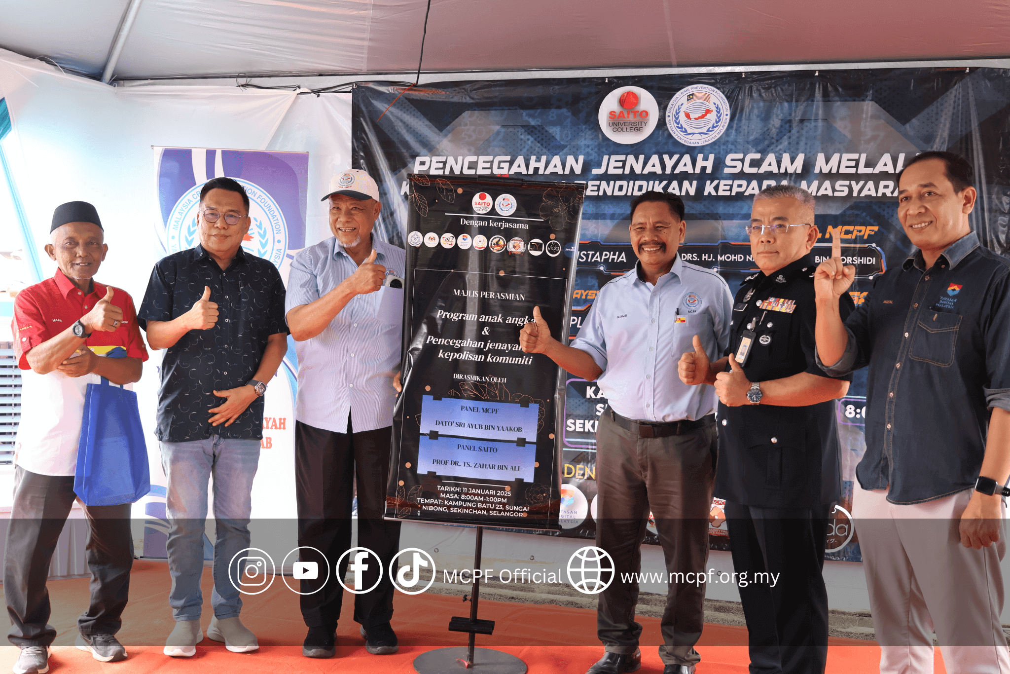 MCPF, Saito anjur Program Anak Angkat dan Kepolisan Komuniti